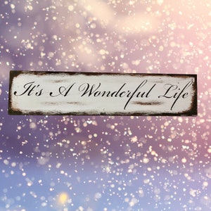 It's a Wonderful Life Sign. Great Old Fashion Christmas Sign. - Etsy
