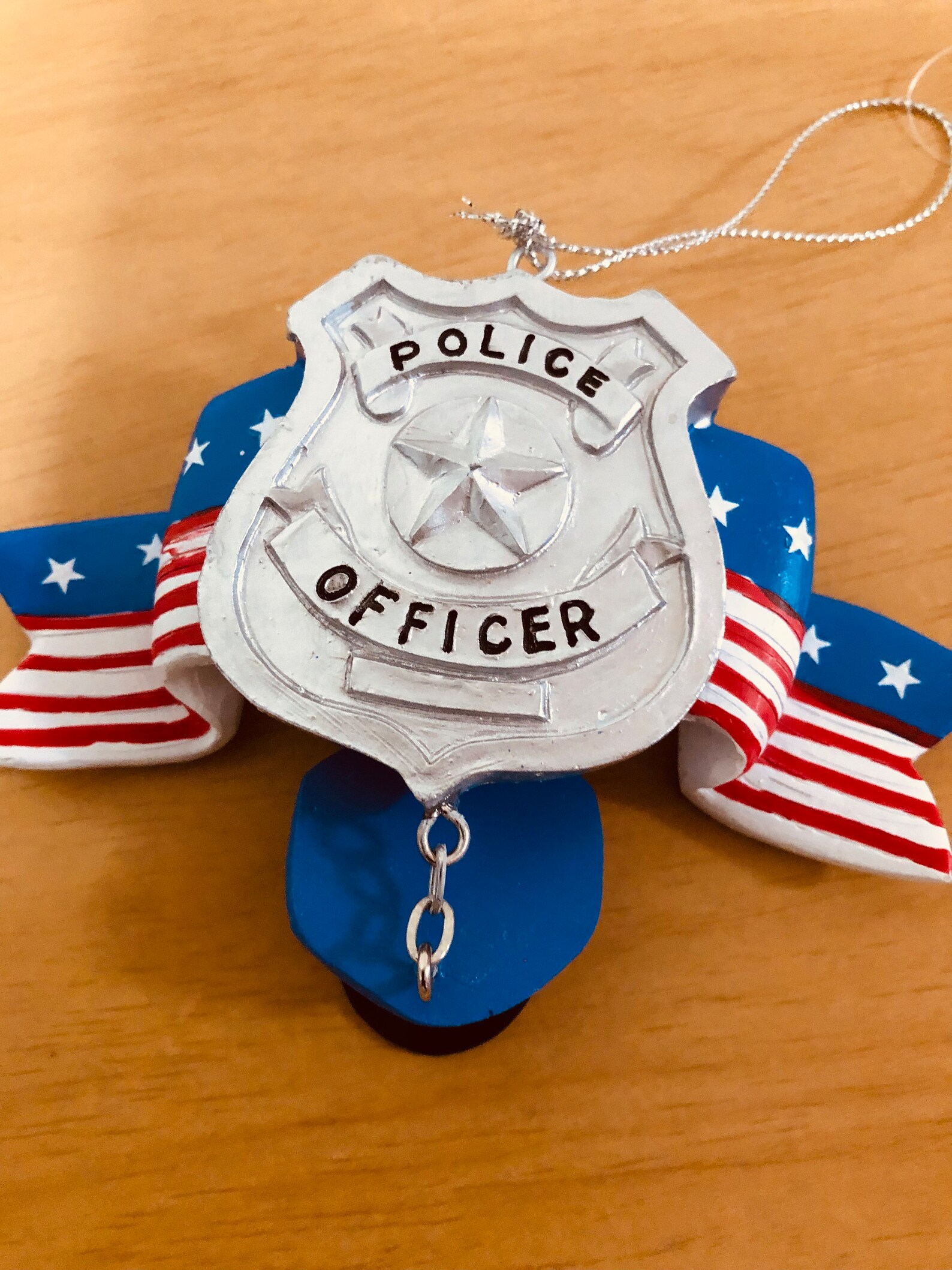 Police Officer Badge Ornament Figurine. Made of High Quality Resin ...