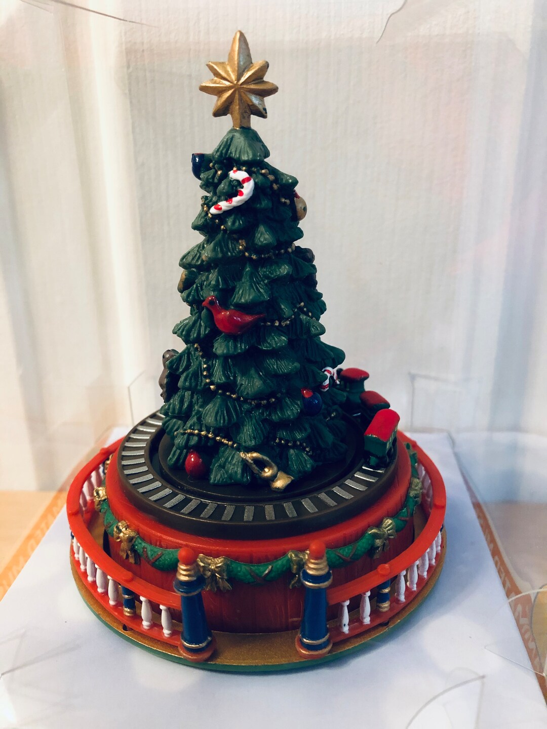 Animated Musical Christmas Tree. Plays “deck the Halls” 5 1/2 Inches ...