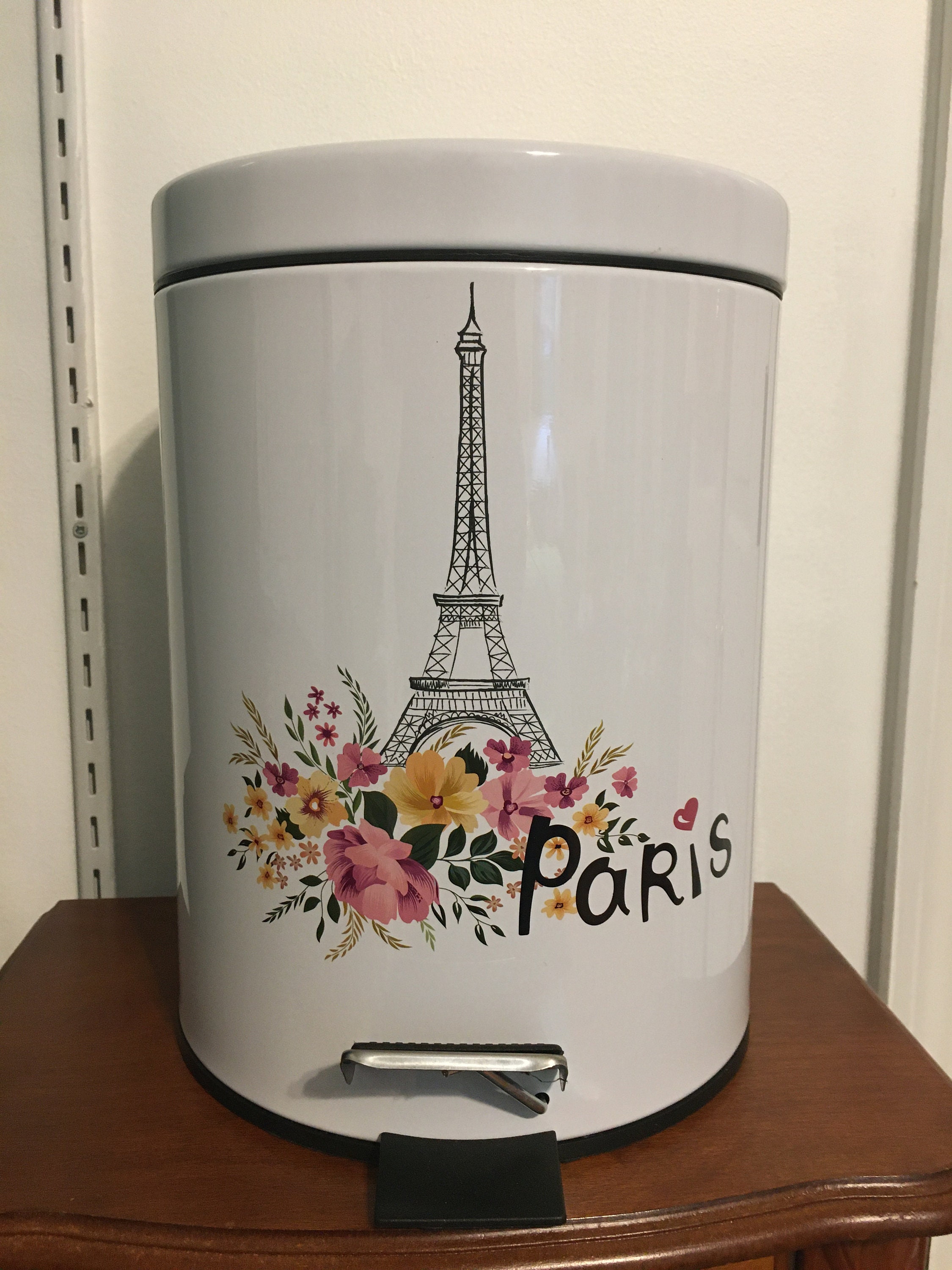 Brand New. Paris Designed Trash Can. Lovely Paris Design. 11 Inches ...
