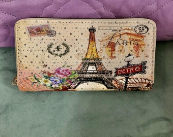 Vintage Lovcat Paris Leather Wallet - Etsy