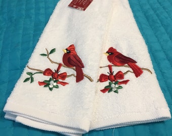 Red Cardinal Towels - Etsy
