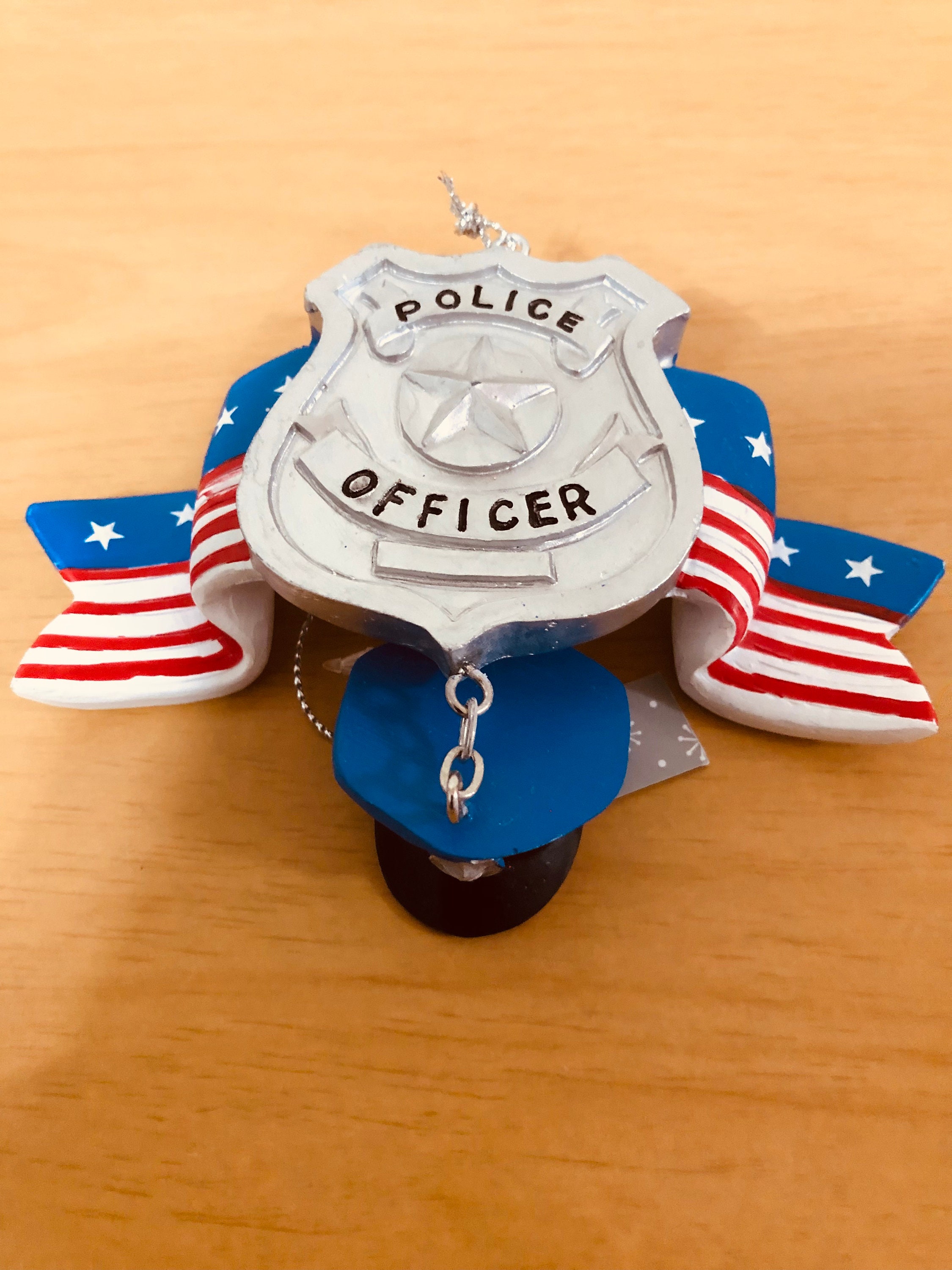 Police Officer Badge Ornament Figurine. Made of High Quality Resin ...