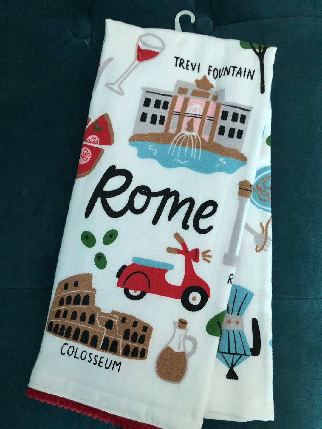 Set of 2 Rome Designed Kitchen Towels. - Etsy