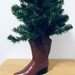 Vintage Christmas Tree in a Cowboy Boot. 23 Inches Tall. Perfect Gift ...
