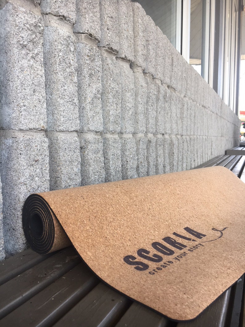 3.5mm Essential Cork Yoga Mat by Scoria | Standard - Commute - Etsy