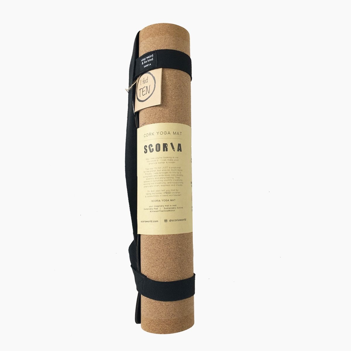 Moon Phases Cork Yoga Mat by Scoria | 100% Natural & Non-toxic | 4.5mm ...