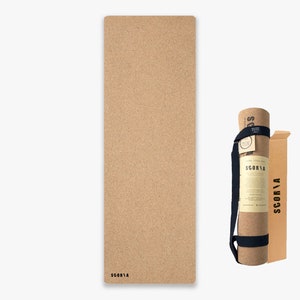 3.5mm Essential Cork Yoga Mat by Scoria | Standard - Commute - Etsy