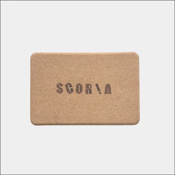 PAIR of Moon Cork Yoga Blocks by Scoria World (100% Natural Cork ...