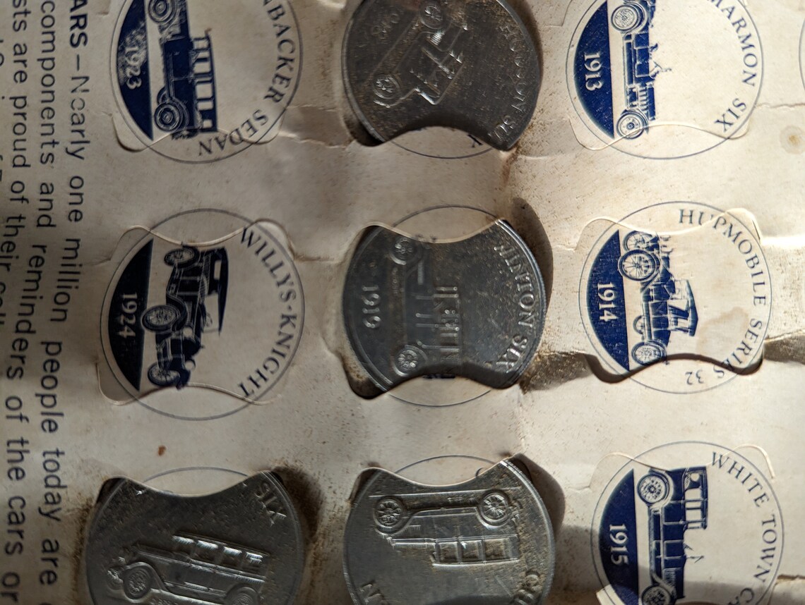 Sunoco Antique Car Coin Game/coins - Etsy