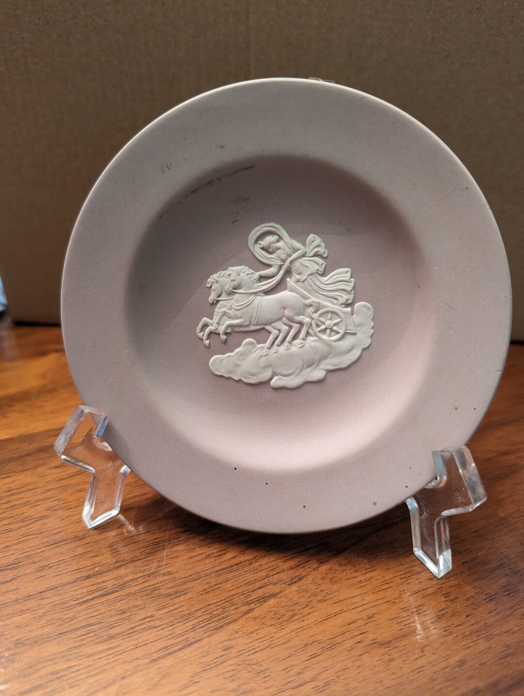 Small Wedgwood Rose Jasperware Plate - Etsy
