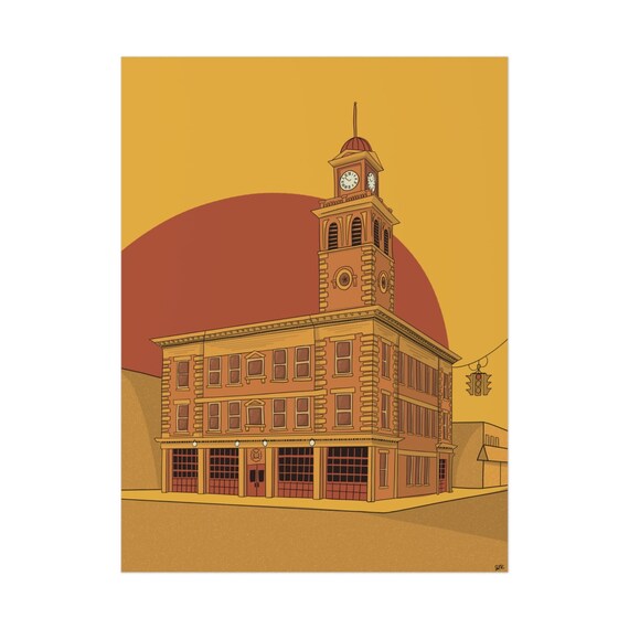 Owego Firehouse Poster Upstate New York Art Matte Print - Etsy