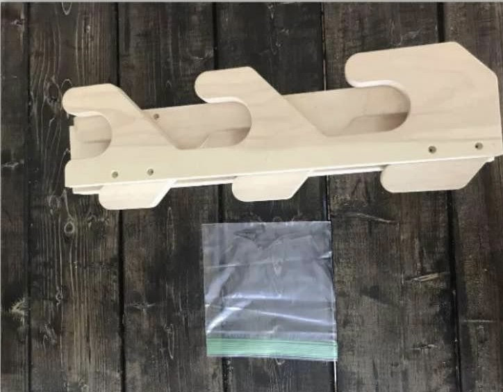 Amish Made Solid Pine Wood 3 Gun Rack Unfinished Wall Mount Horizontal ...