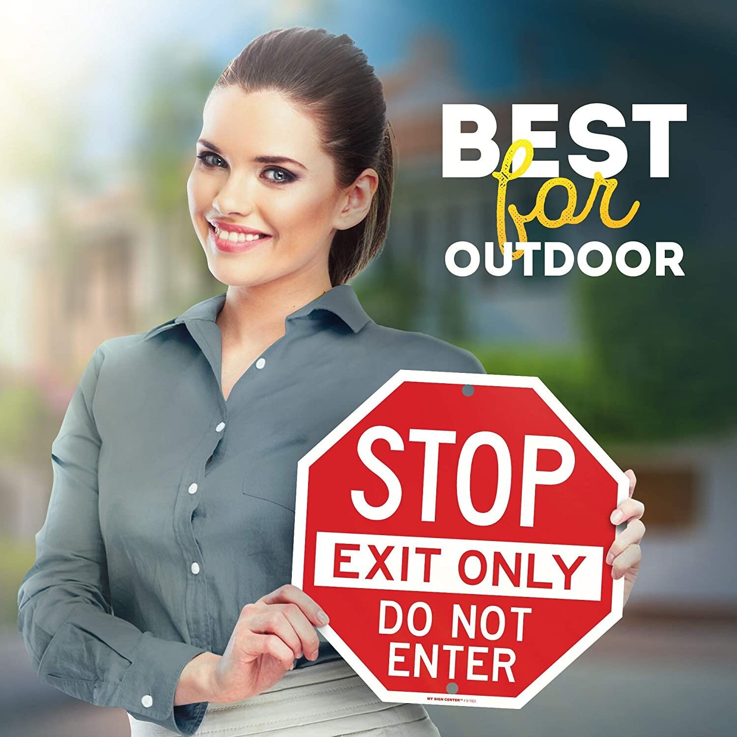 Stop Exit Only Do Not Enter Sign Octagon Shaped Made Out of - Etsy UK