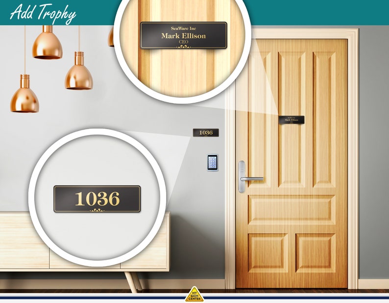 Custom Engraved Door Name Plate Personalized Identification | Etsy