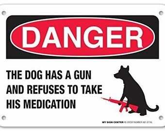 Aluminum Dog Sign | Etsy