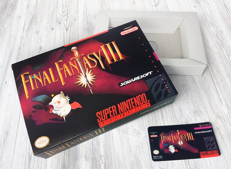 SNES Box: Final Fantasy III [USA] - Etsy