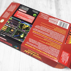 SNES Box: Super Metroid - Etsy