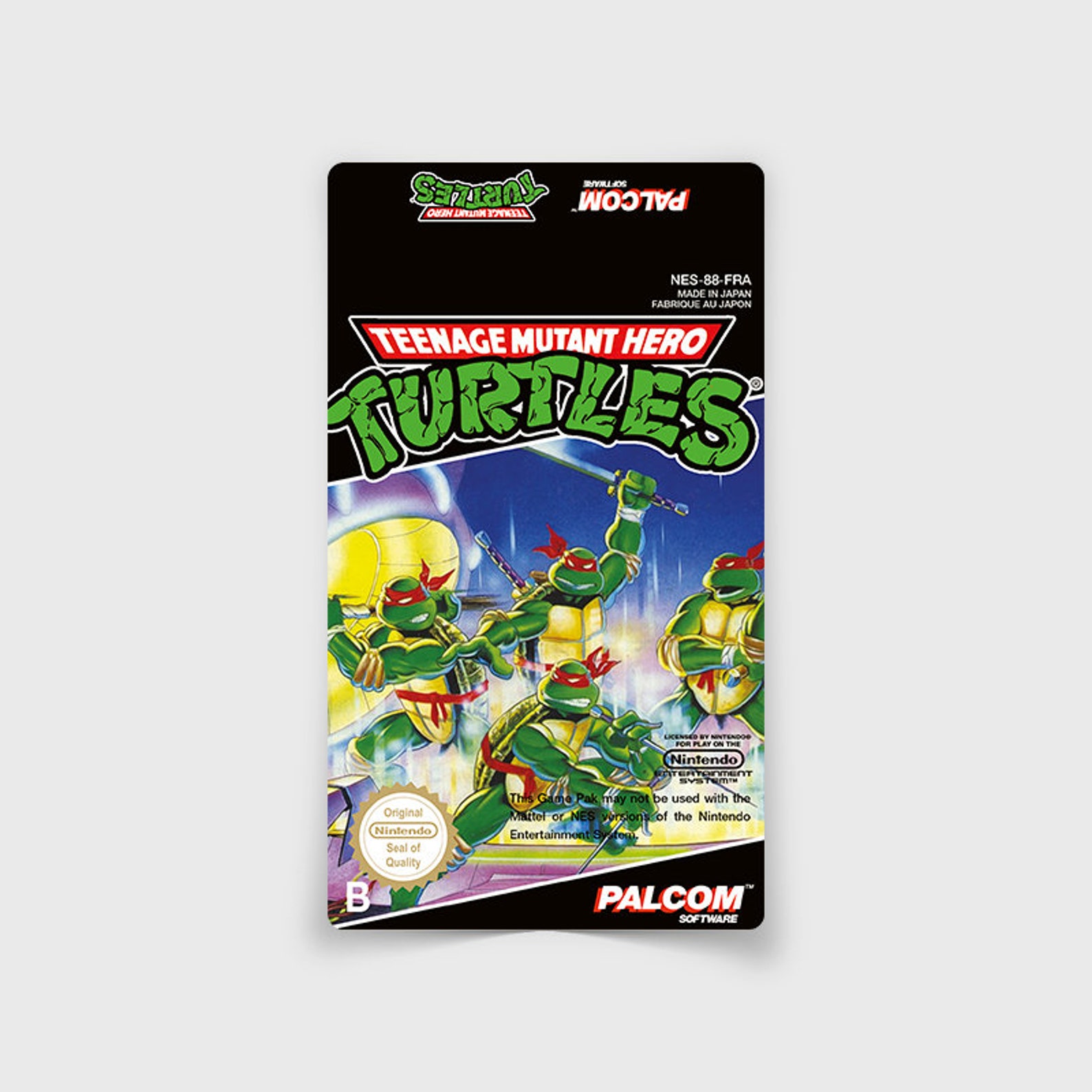 NES Label: Teenage Mutant Hero Turtles - Etsy