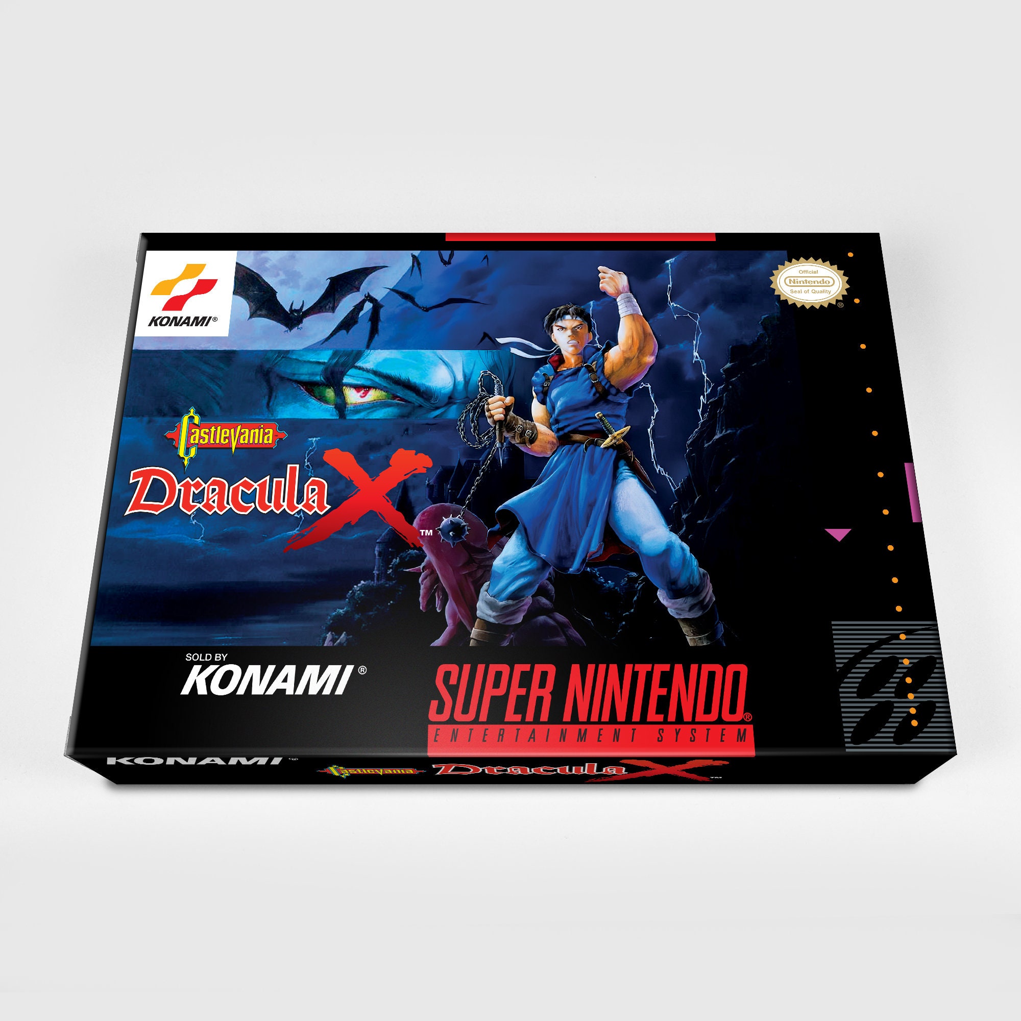 SNES Box: Castlevania Dracula X USA - Etsy