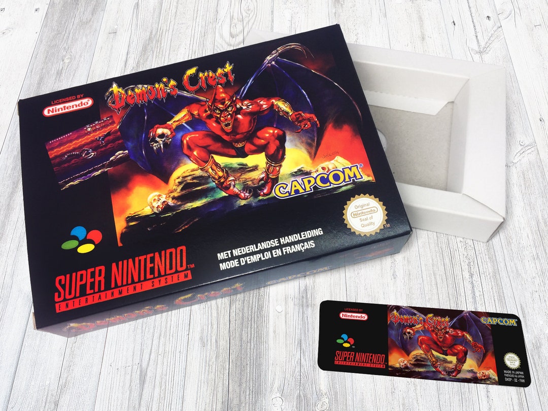 SNES Box: Demon's Crest - Etsy