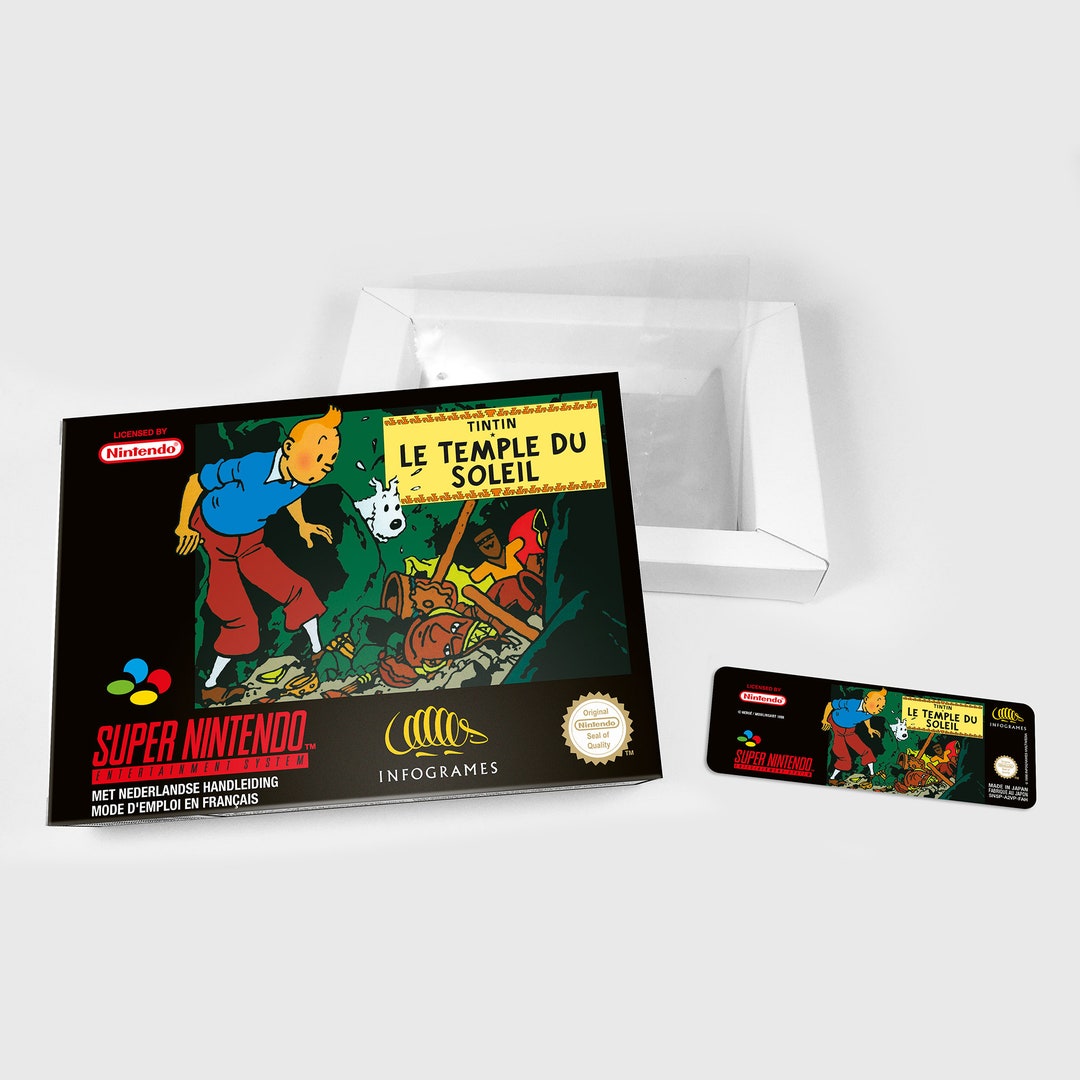 SNES Box: Tintin Le Temple Du Soleil [FAH] - Etsy