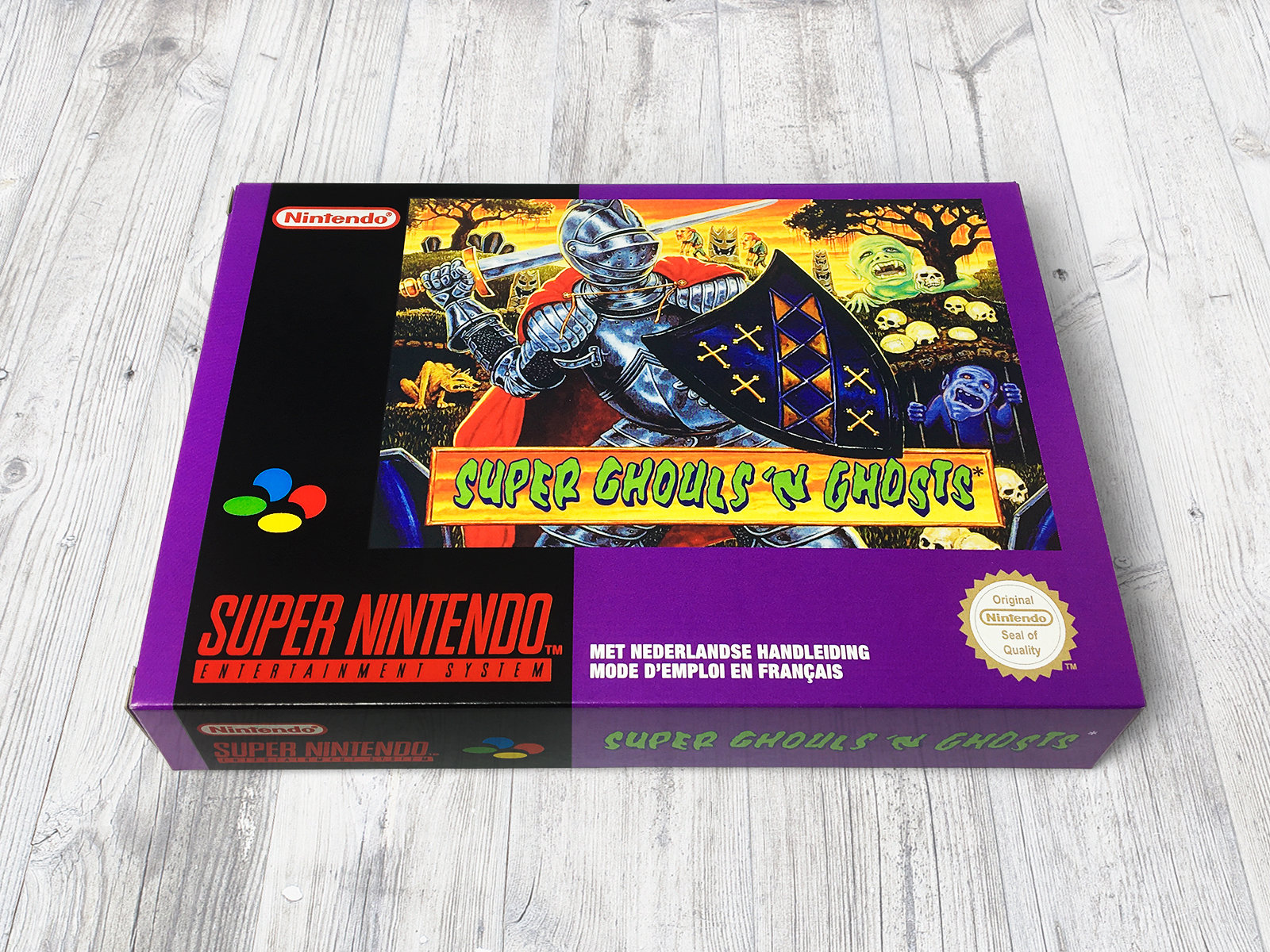 SNES Box: Super Ghouls'n Ghosts - Etsy