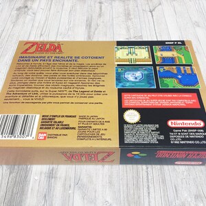 SNES Box: Zelda - A Link to the Past [FRA] - Etsy