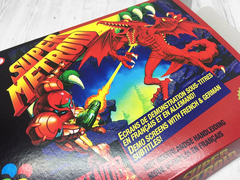 SNES Box: Super Metroid - Etsy