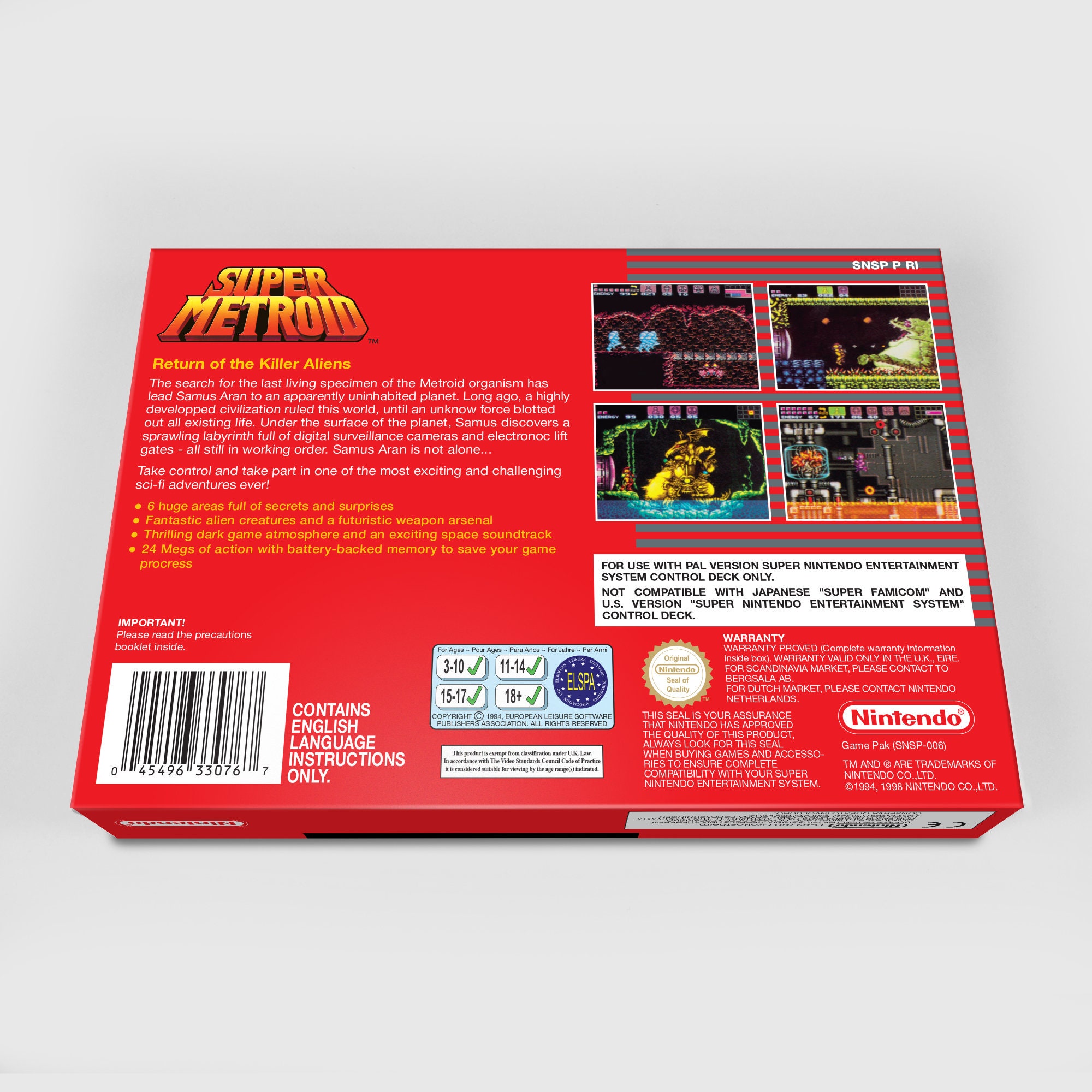 SNES Box: Super Metroid [nukv-classic] - Etsy