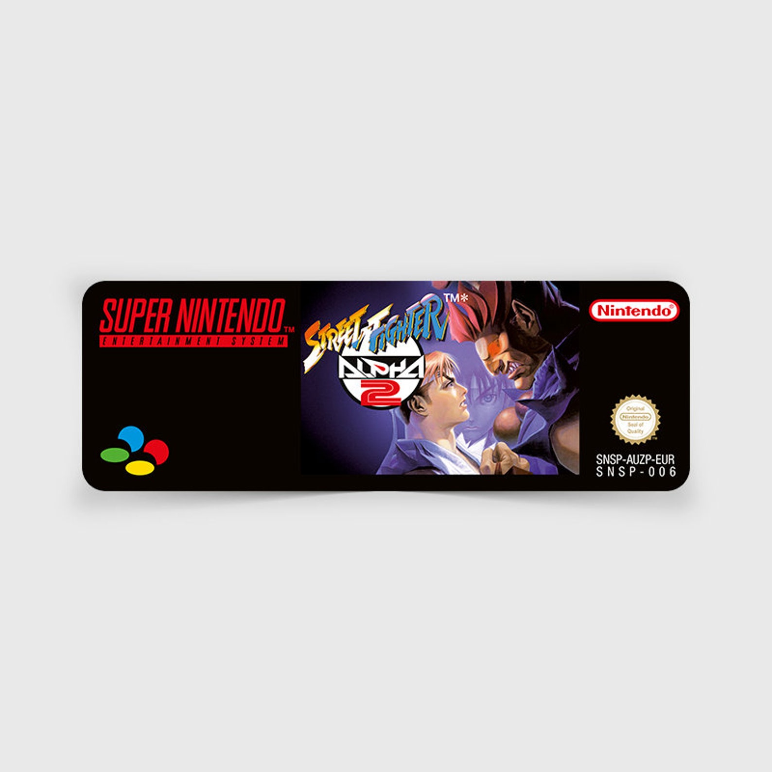 SNES Label: Street Fighter Alpha 2 | Etsy