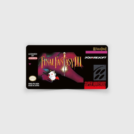 SNES Label: Final Fantasy III - Etsy