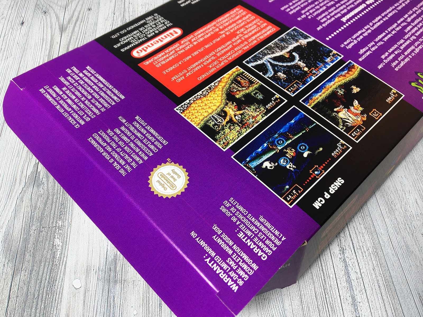 SNES Box: Super Ghouls'n Ghosts - Etsy