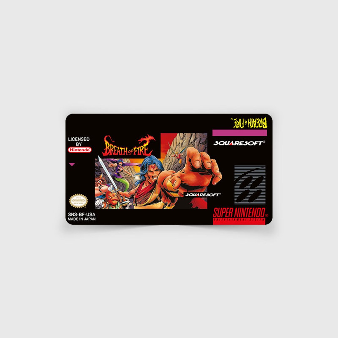 SNES Label: Breath of Fire - Etsy