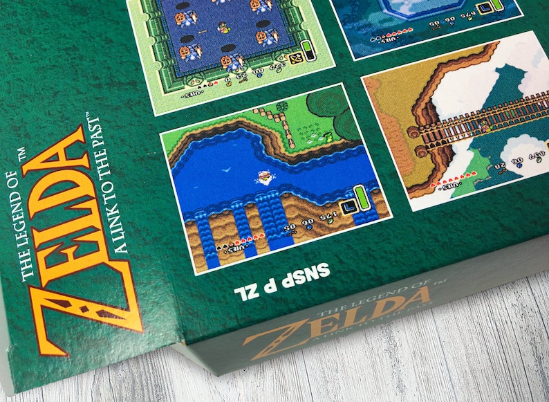 SNES Box: Zelda A Link to the Past Custom-FRA | Etsy