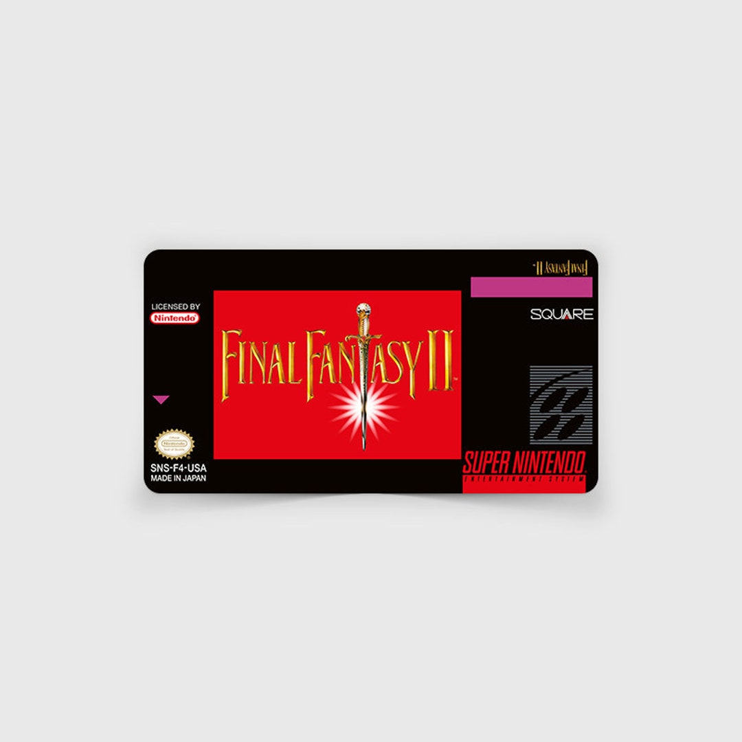 SNES Label: Final Fantasy II - Etsy