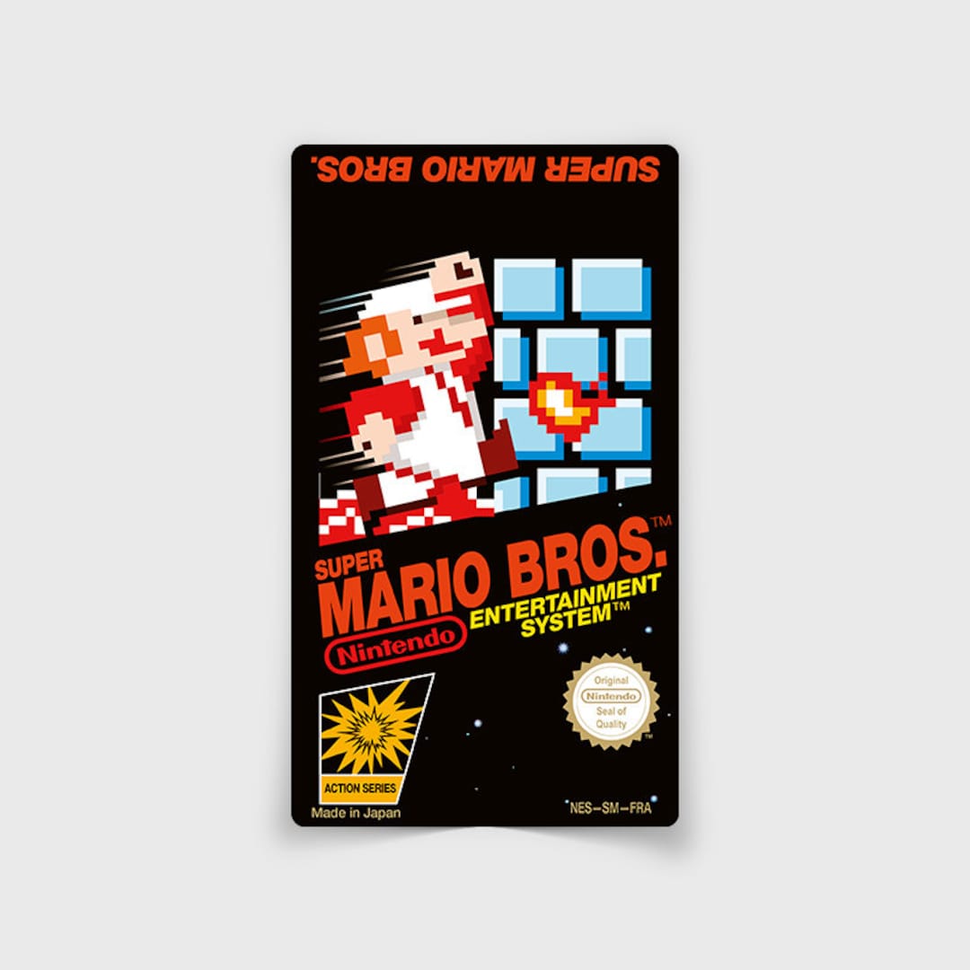 NES Label: Super Mario Bros. - Etsy