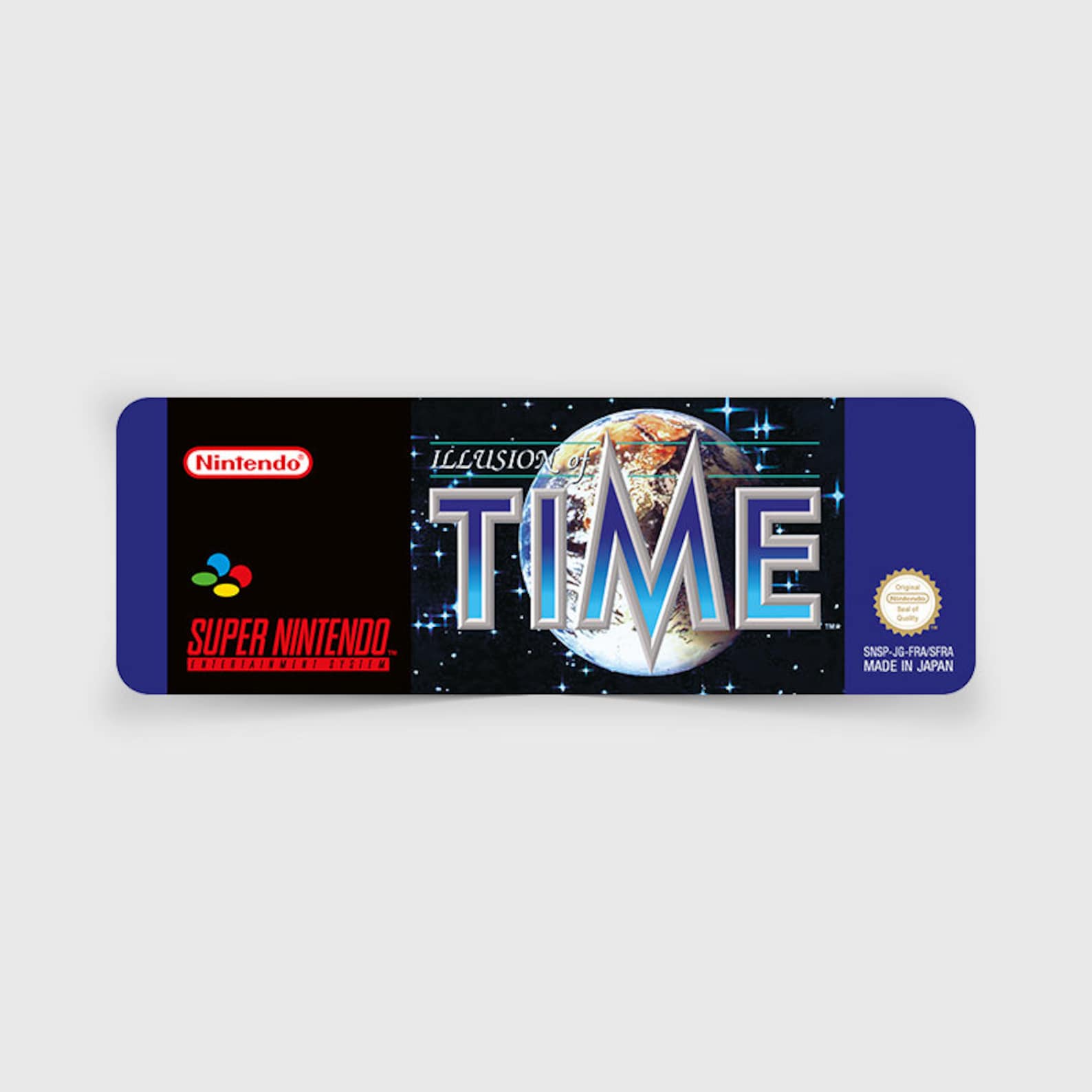 SNES Label: Illusion of Time - Etsy