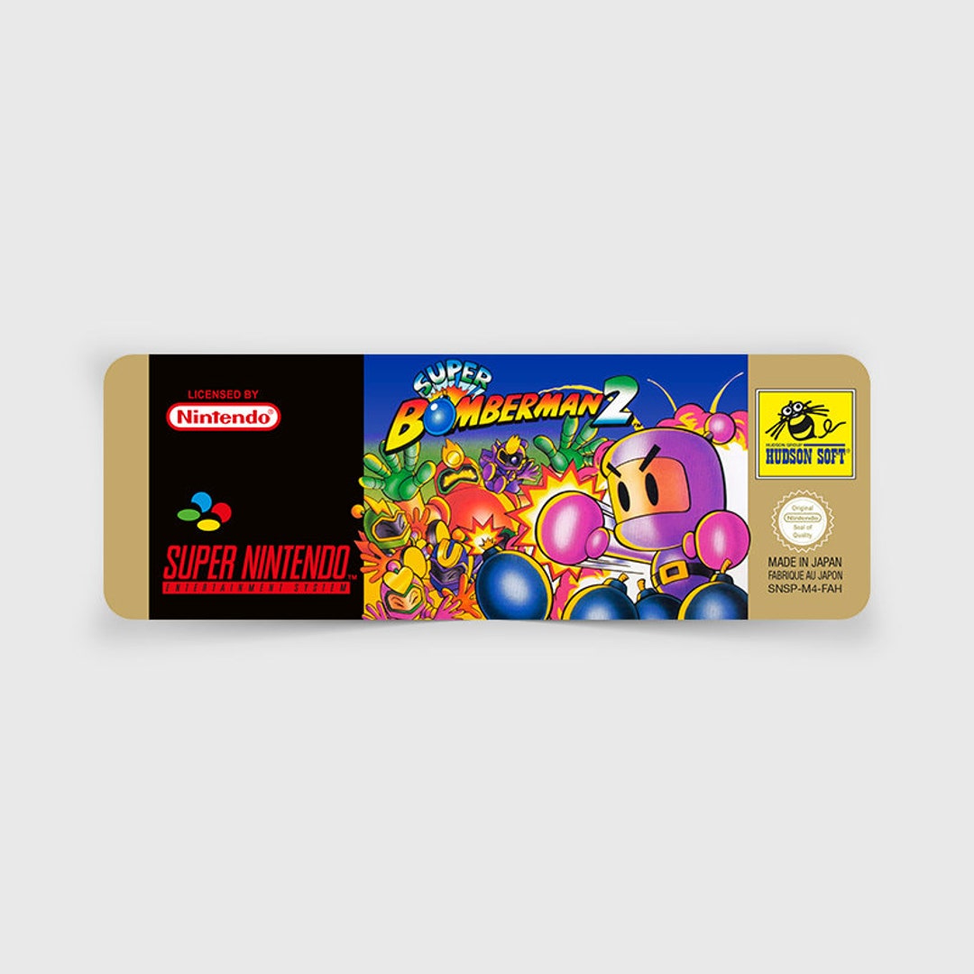 SNES Label: Super Bomberman 2 - Etsy