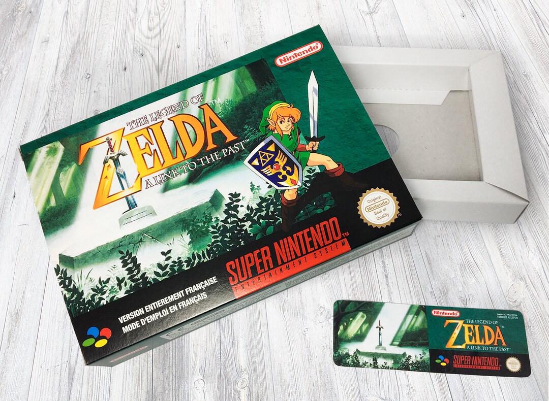 SNES Box: Zelda - A Link to the Past [custom-fra] - Etsy