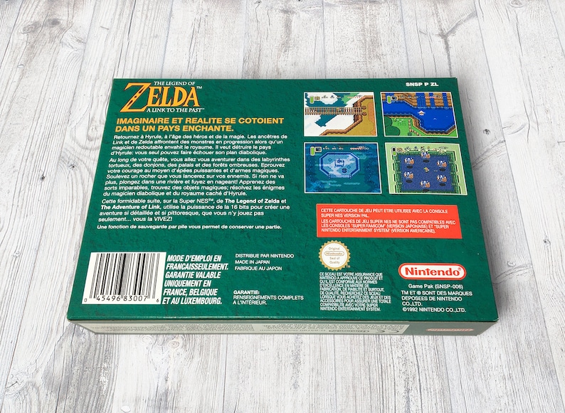 SNES Box: Zelda A Link to the Past Custom-FRA | Etsy