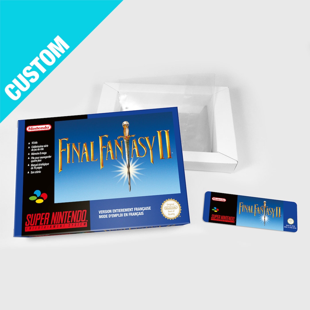 SNES Box: Final Fantasy II [fra-custom] - Etsy
