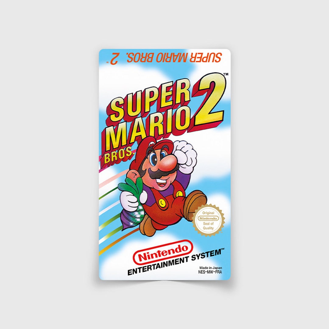 NES Label: Super Mario Bros. 2 - Etsy