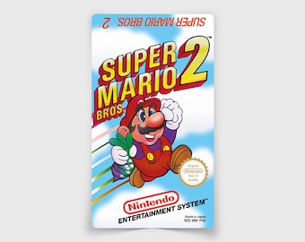 NES Super Mario Bros 3 Replacement Game Cartridge Label Decal Glossy ...