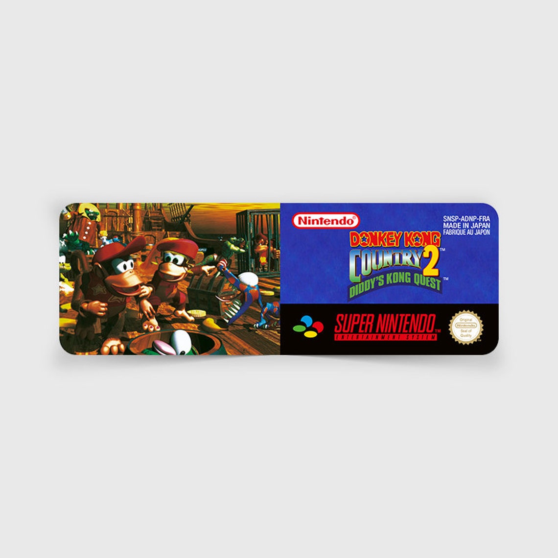 SNES Label: Donkey Kong Country 2 - Etsy