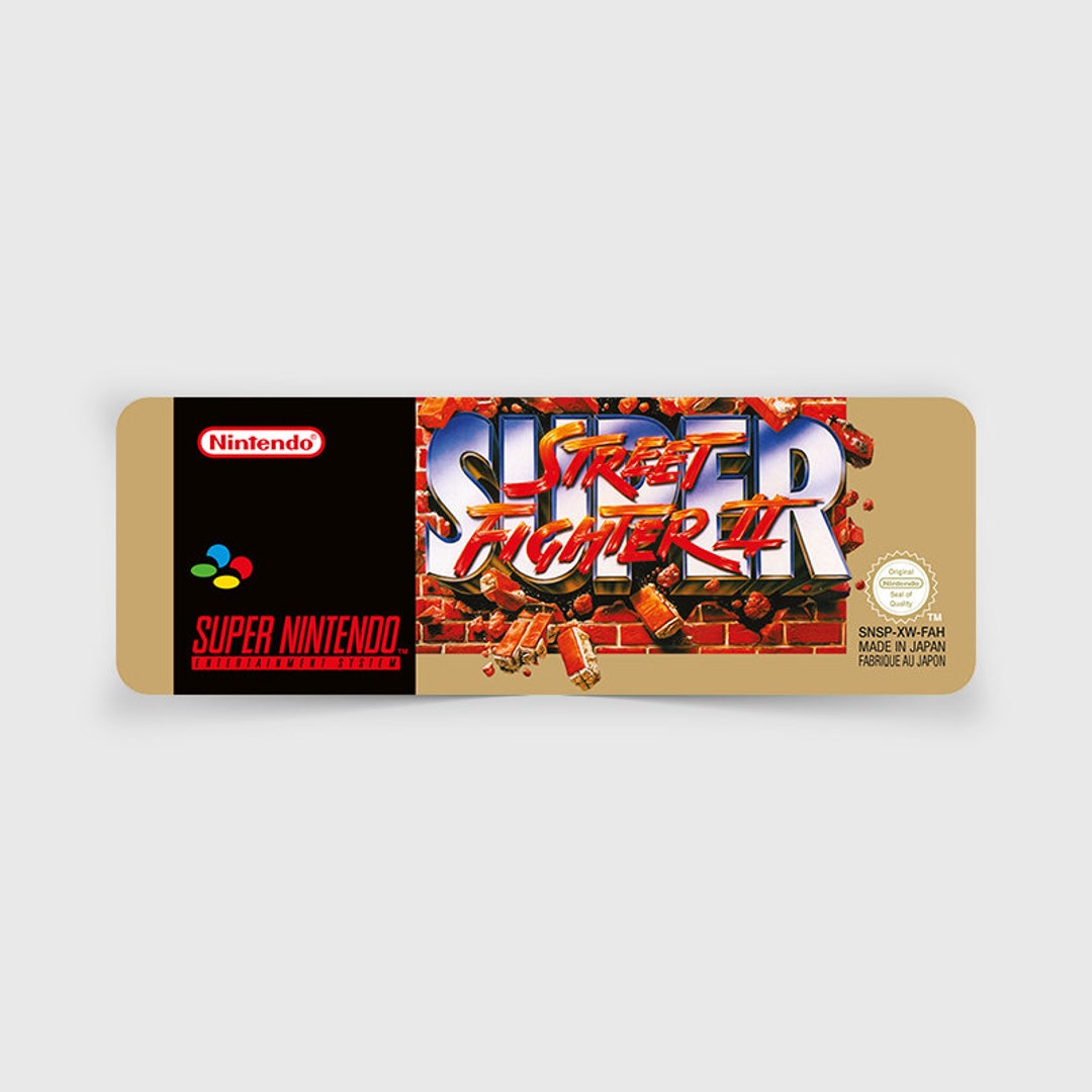 SNES Label: Super Street Fighter II - Etsy