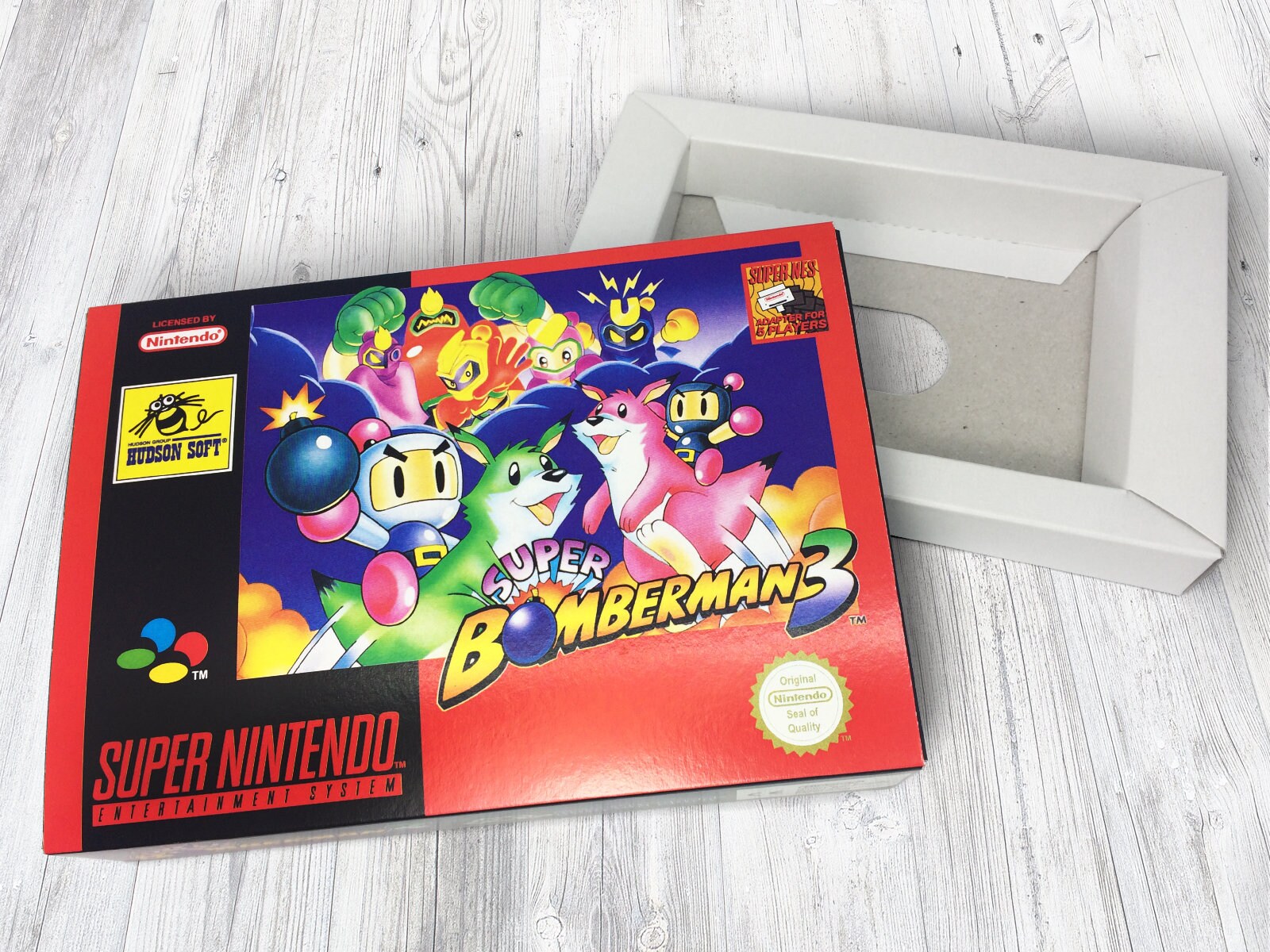 SNES Box: Super Bomberman 3 - Etsy