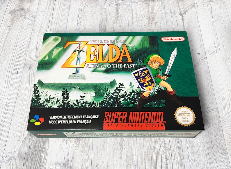 SNES Box: Zelda A Link to the Past Custom-FRA | Etsy