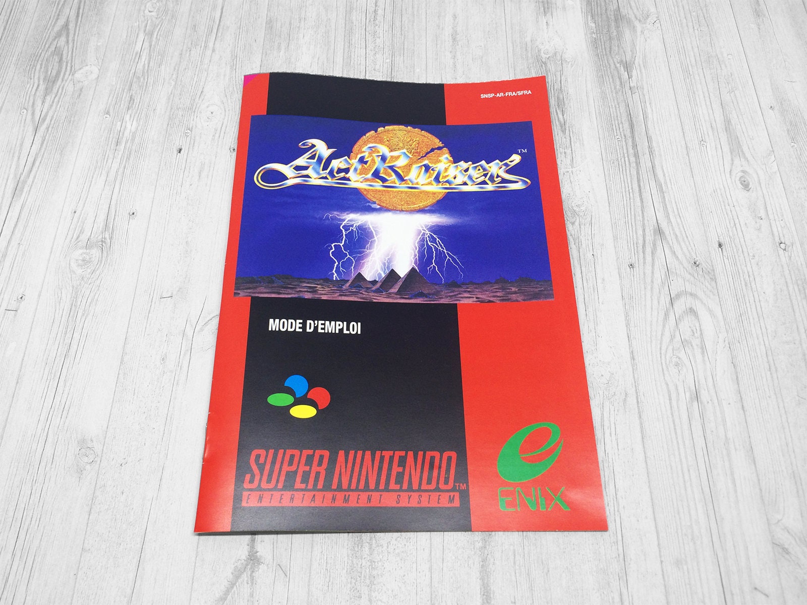 SNES Game Booklet: Actraiser FRA - Etsy