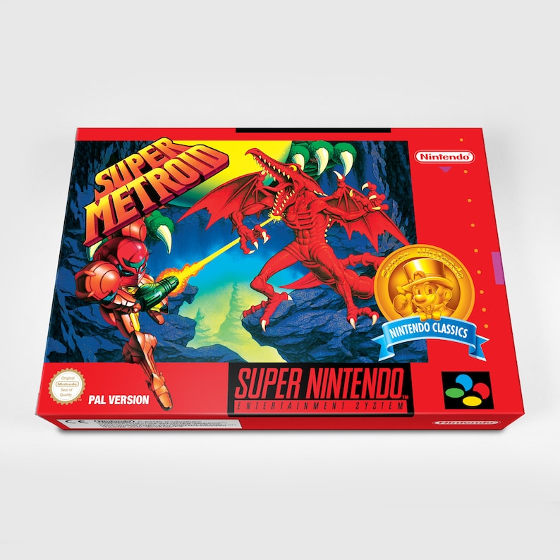 SNES Box: Super Metroid [nukv-classic] - Etsy